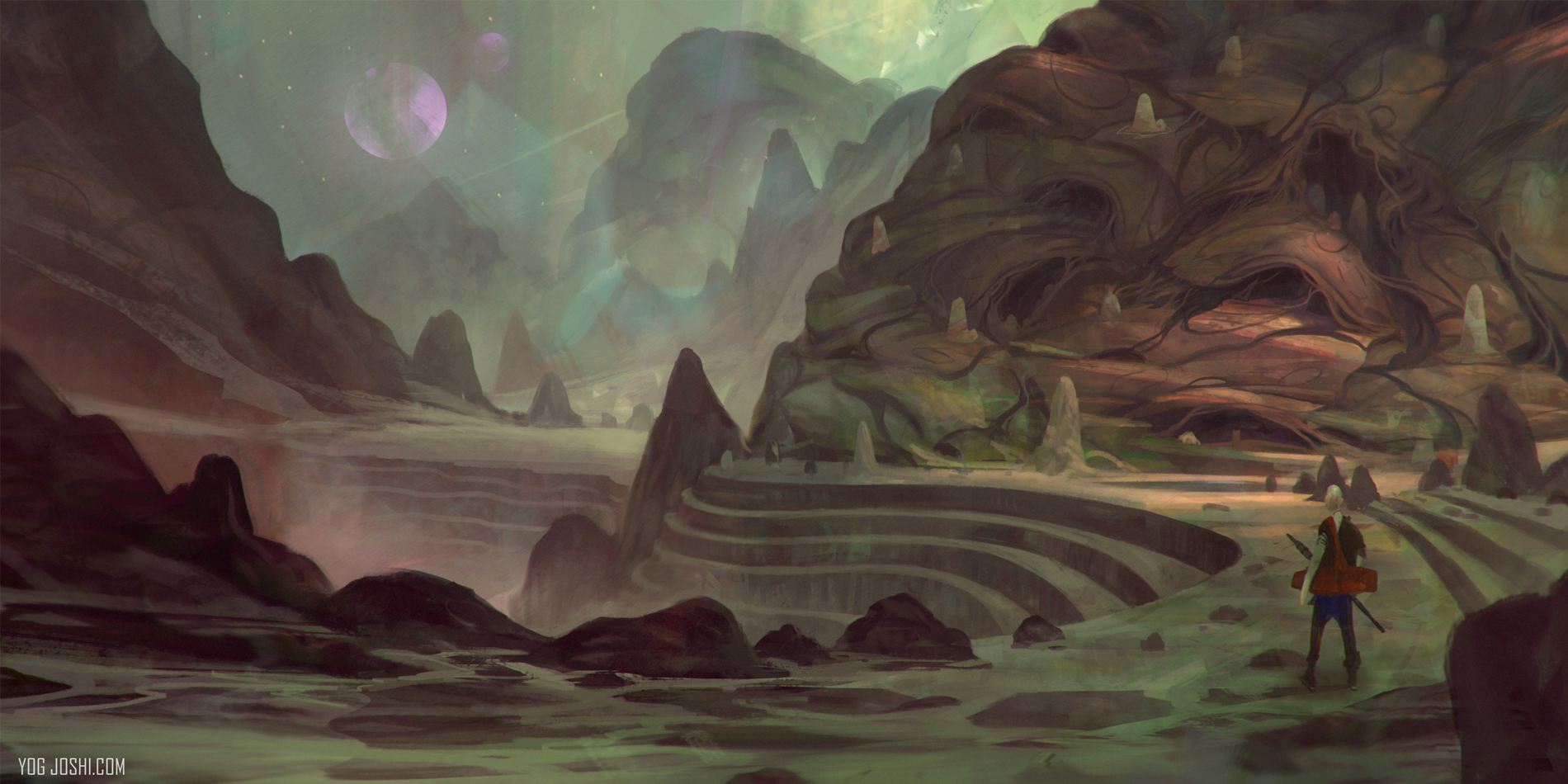 Alien Hive by Yog Joshi : r/ImaginaryLandscapes